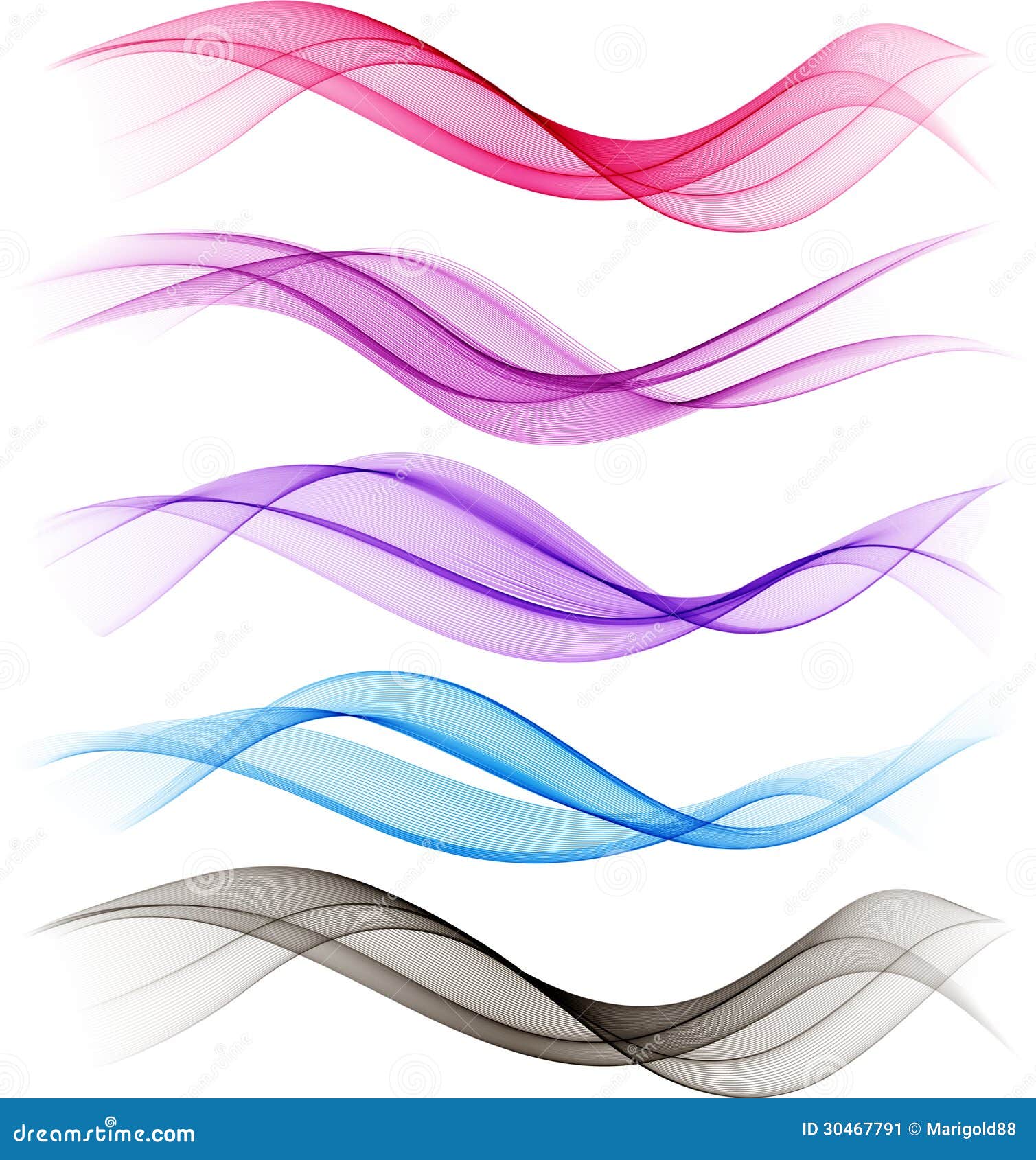 Abstract Wave Design Element Stock Vector - Illustration of curve ... Abstract Wave Design Element Stock Vector - Illustration of curve ...