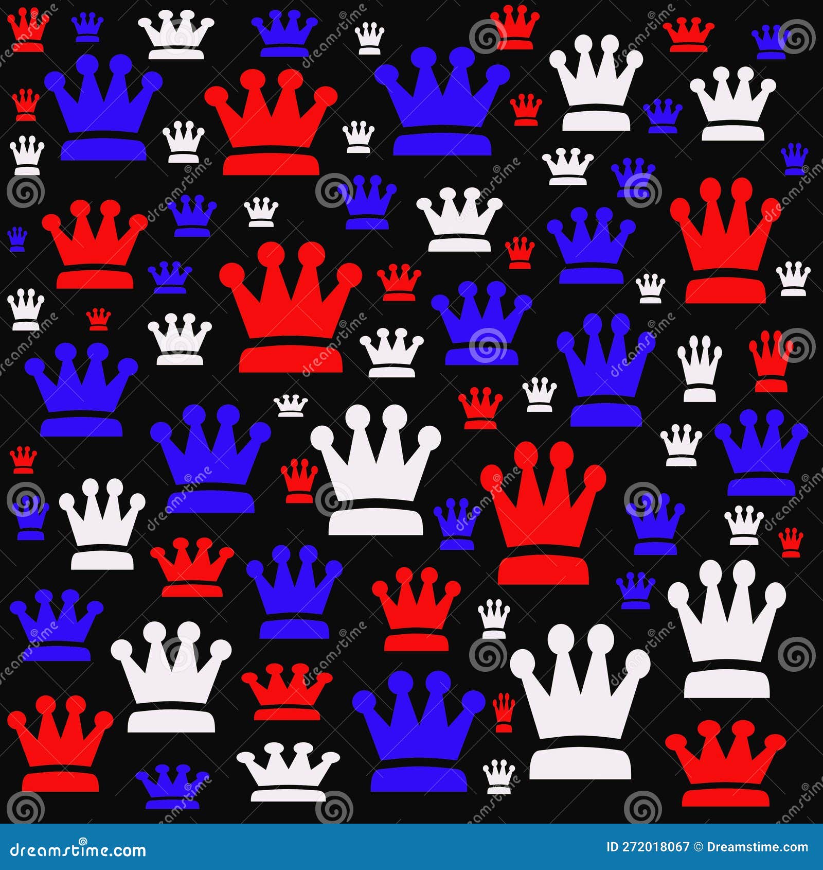 Abstract and Contemporary Digital Art Crown Design Stock Illustration ...