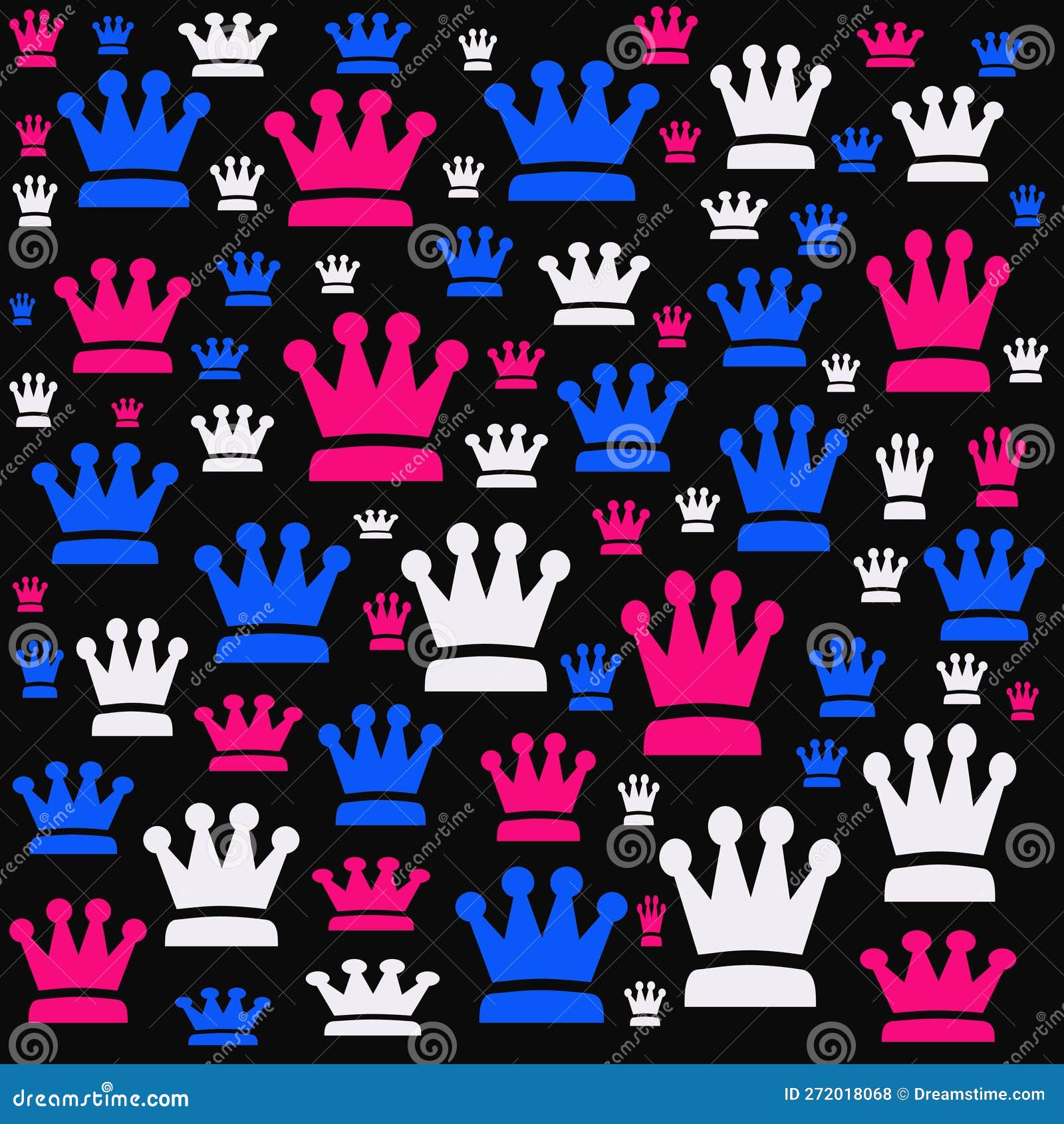 Abstract and Contemporary Digital Art Crown Design Stock Illustration ...