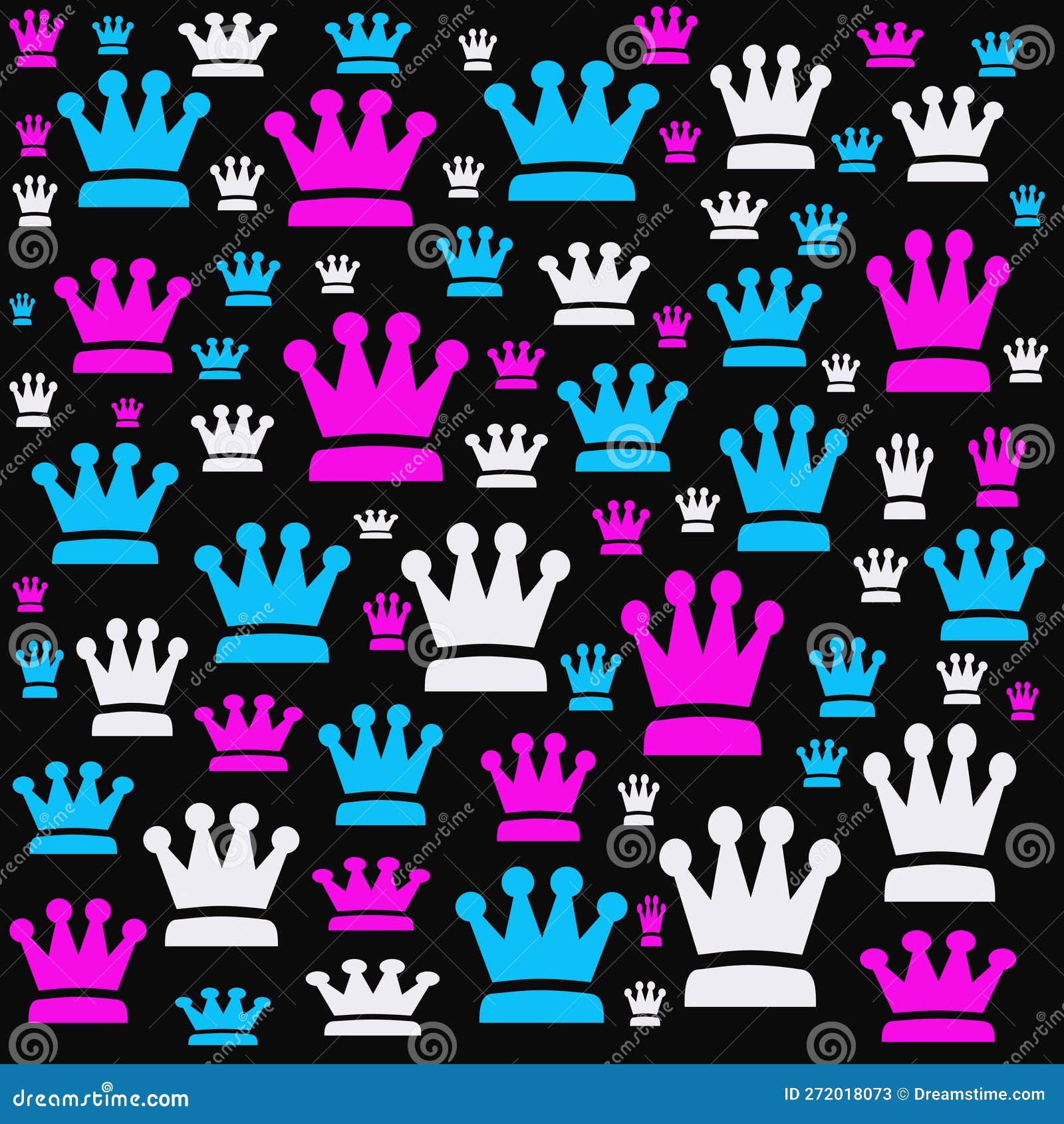 Abstract and Contemporary Digital Art Crown Design Stock Illustration ...