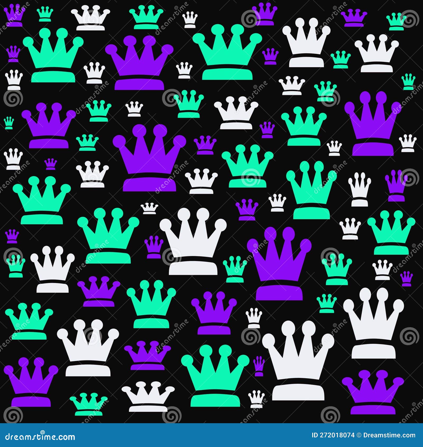 Abstract and Contemporary Digital Art Crown Design Stock Illustration ...