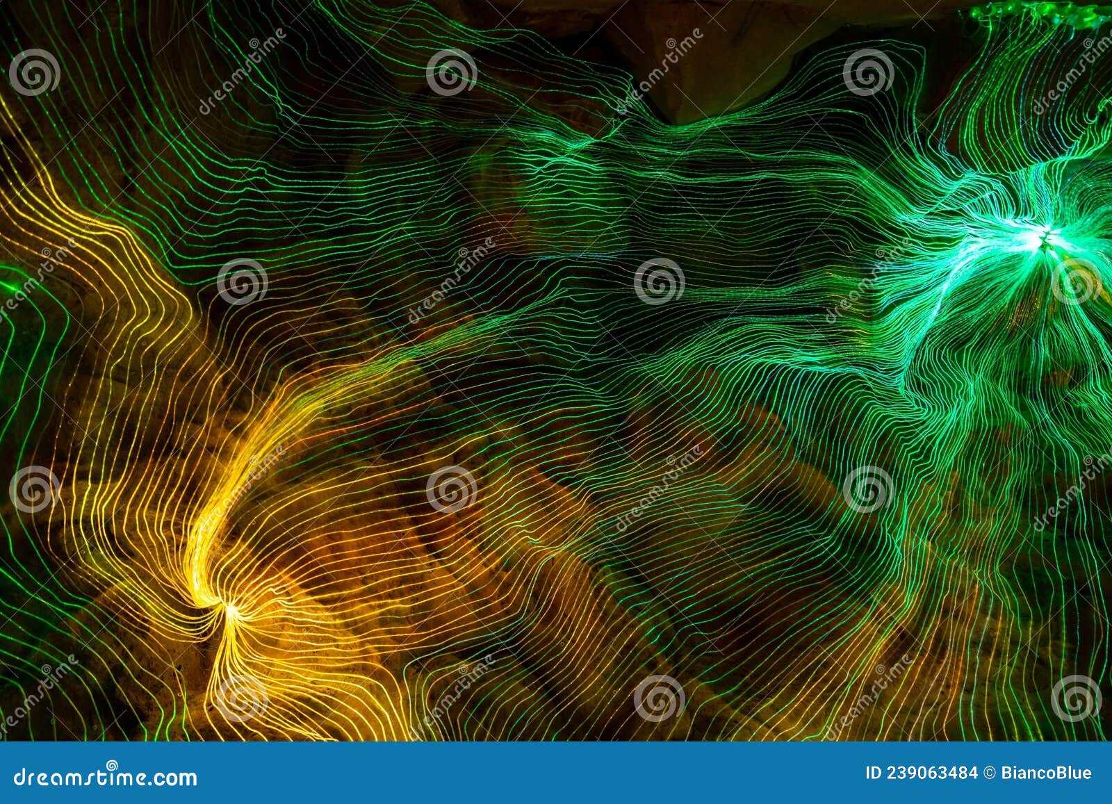 Abstract Wave of Digital Weave Lines Connecting Network Dots and Dark ...