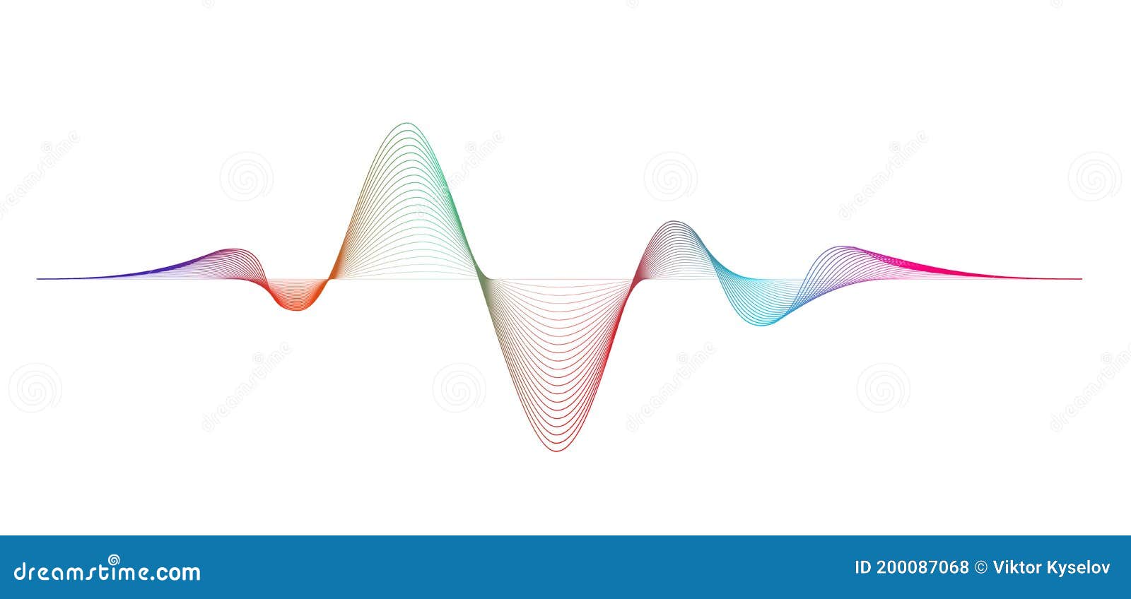 Abstract wave element stock vector. Illustration of quiet - 200087068