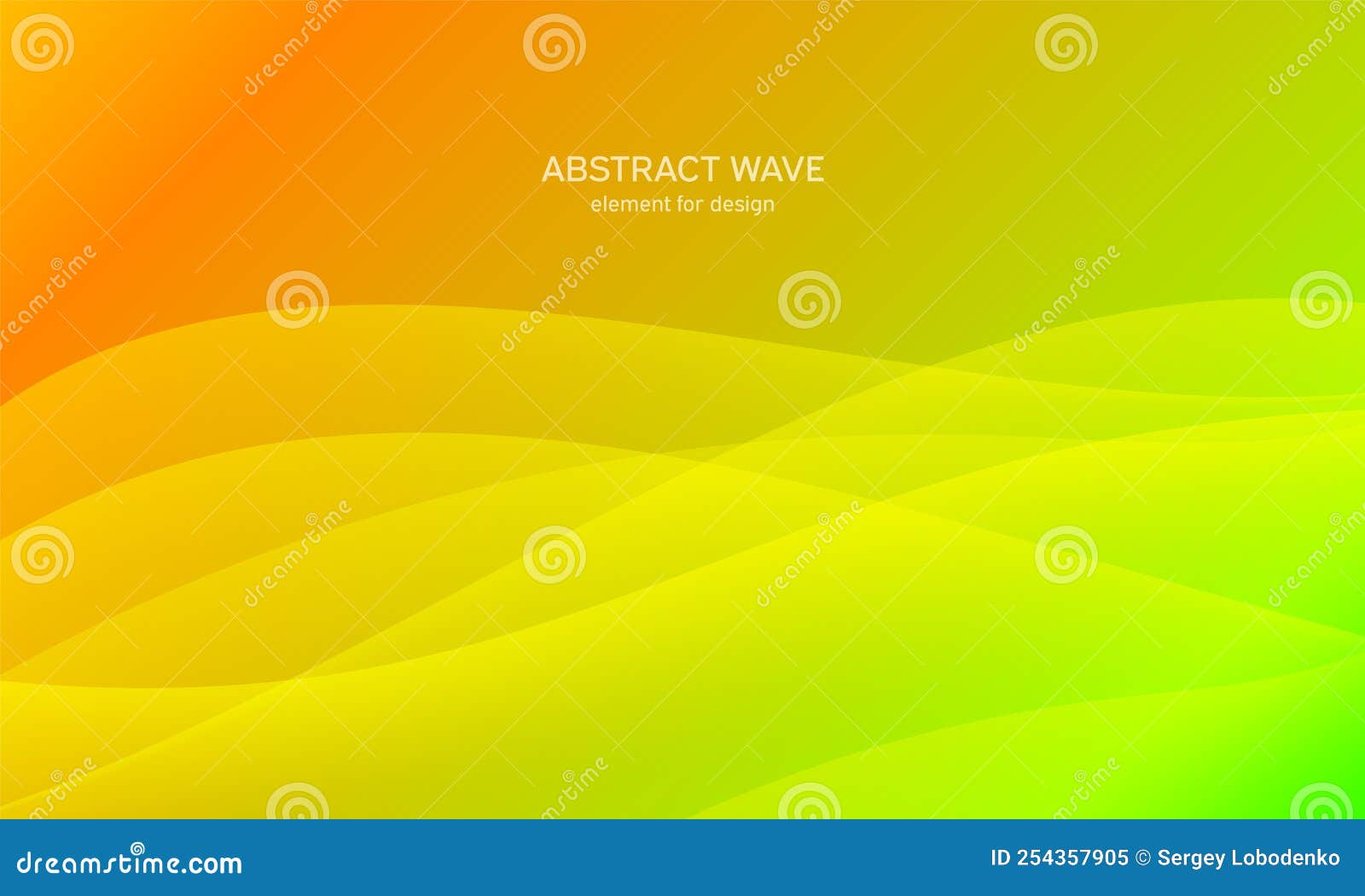 Abstract Wave Element for Design. Green. Digital Frequency Track ...