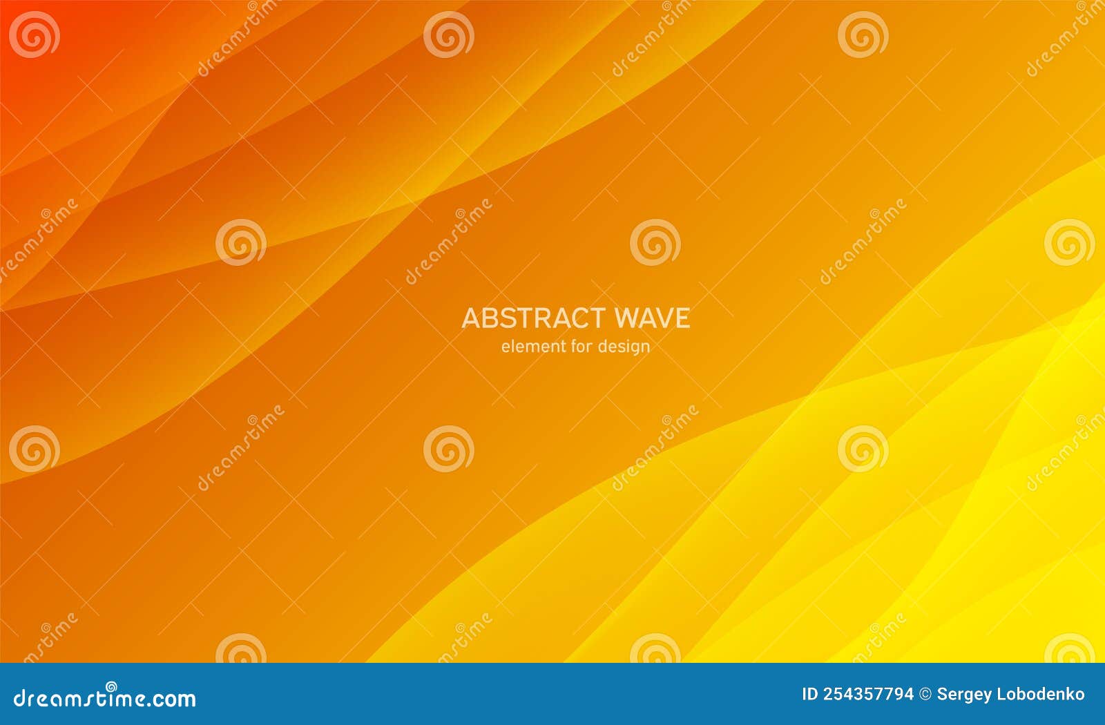 Abstract Wave Element for Design. Orange.Digital Frequency Track ...