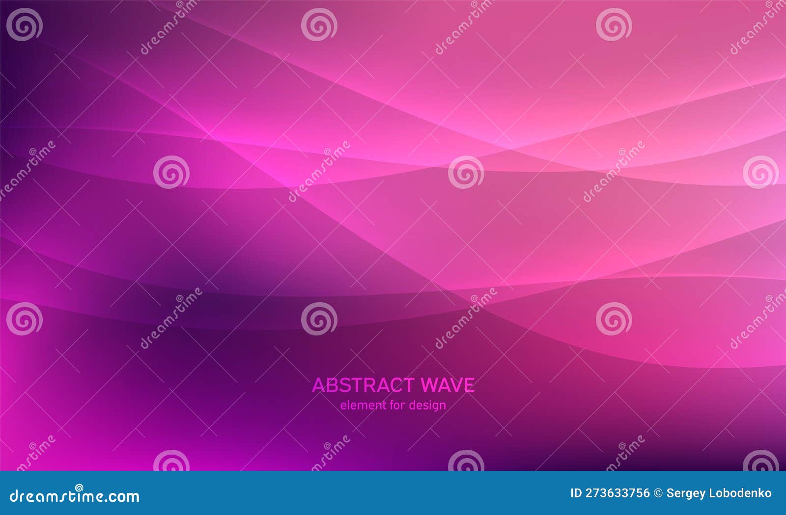 Abstract Wave Element for Design. Pink. Digital Frequency Track ...