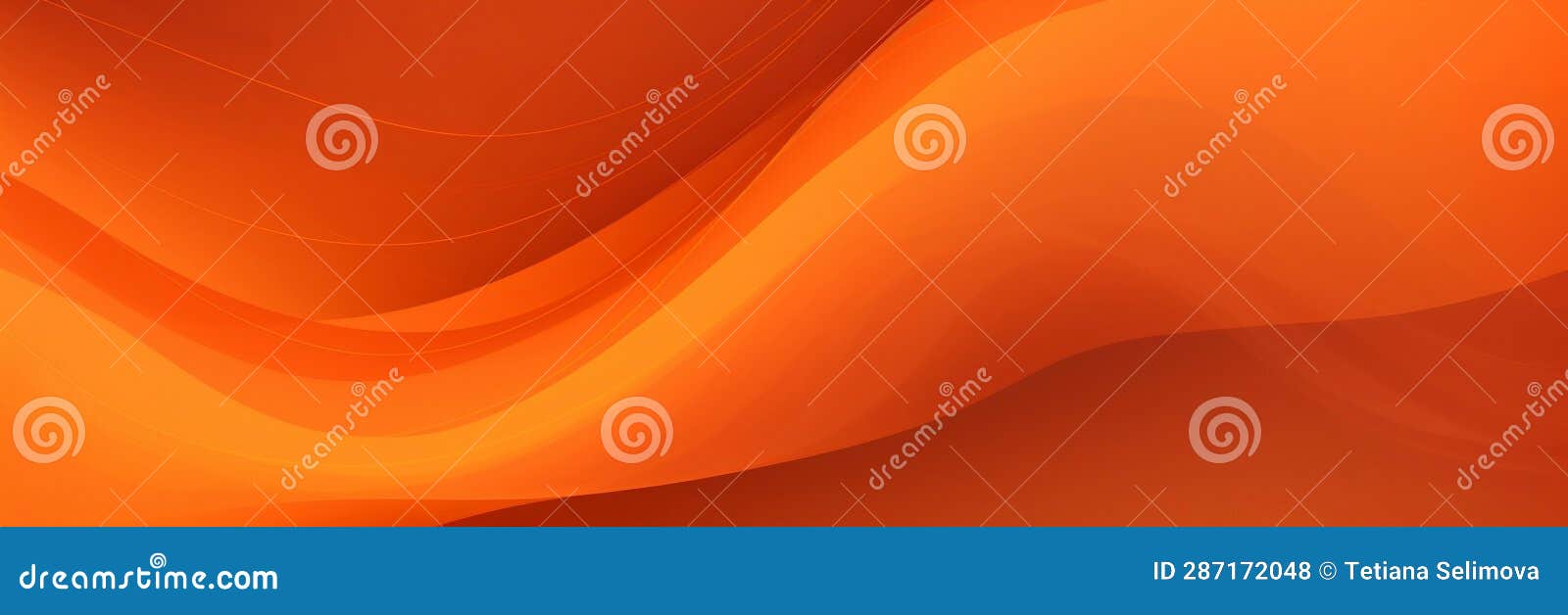 Abstract Wave Element for Design. Stylized Orange Linear Background ...