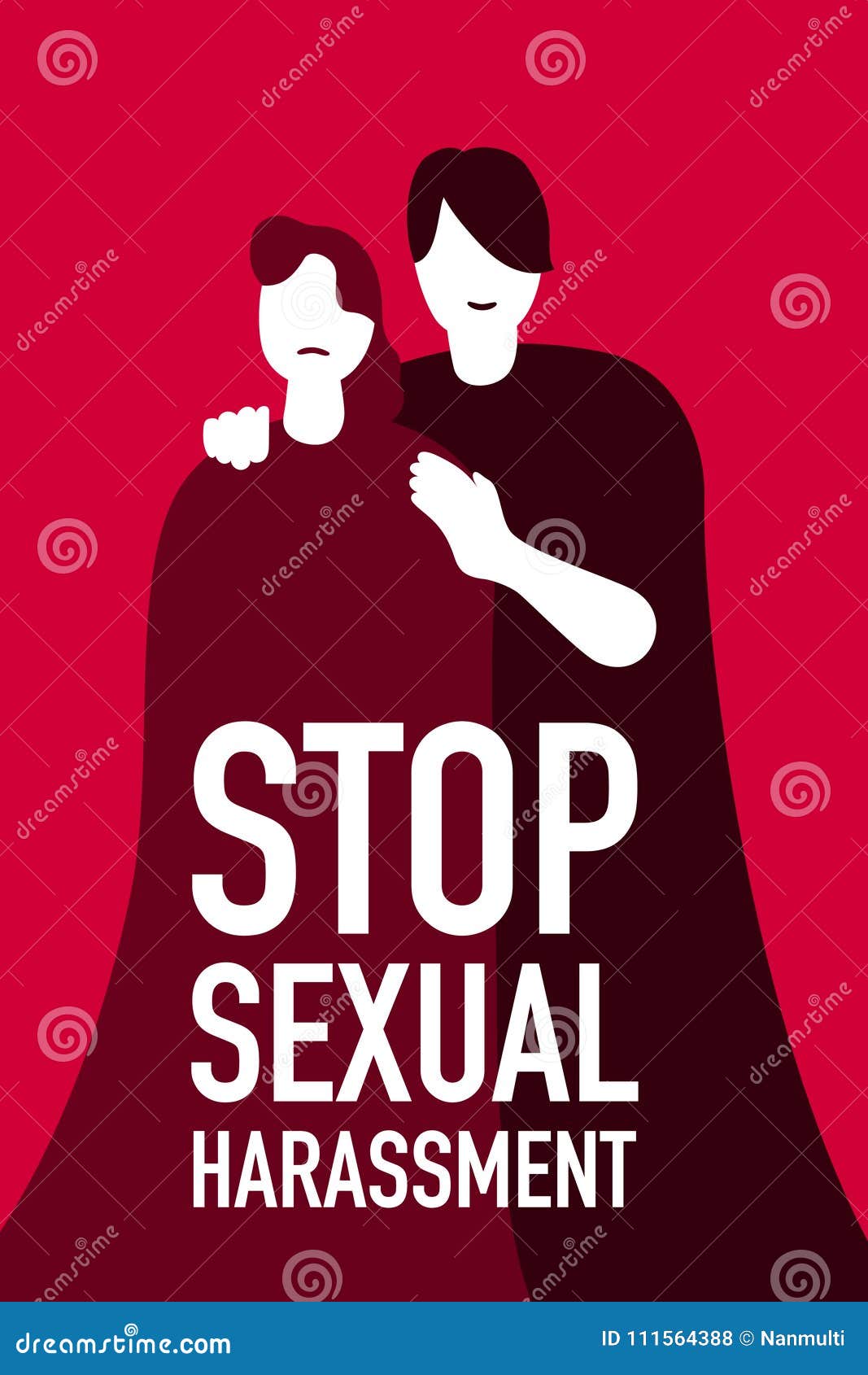 Stop Sexual Harassment stock vector. Illustration of inappropriate ...