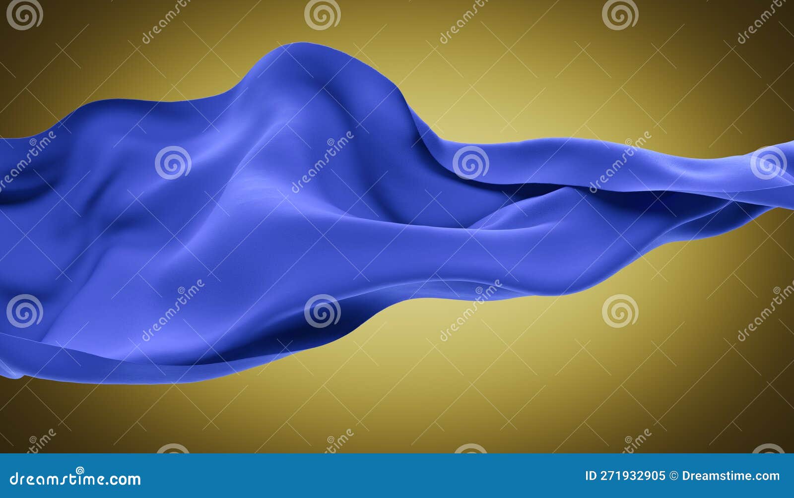 Abstract Wave Fabric Movement Dynamic Orange Color Stock Illustration ...