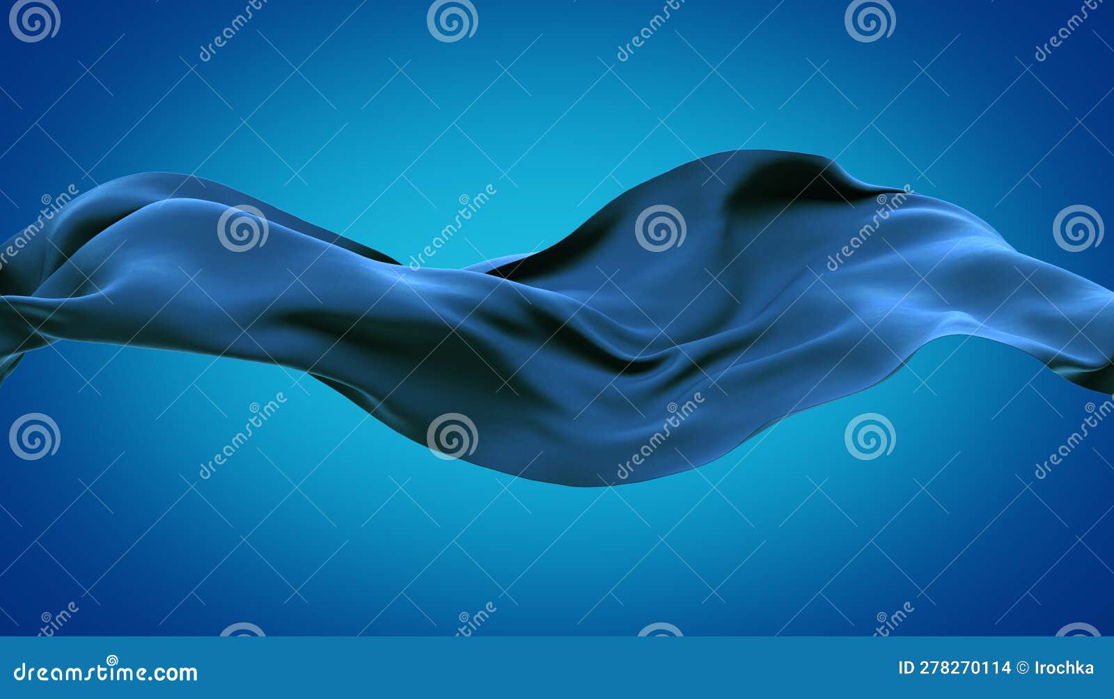 Abstract Wave Fabric Movement Dynamic Orange Color Stock Illustration ...