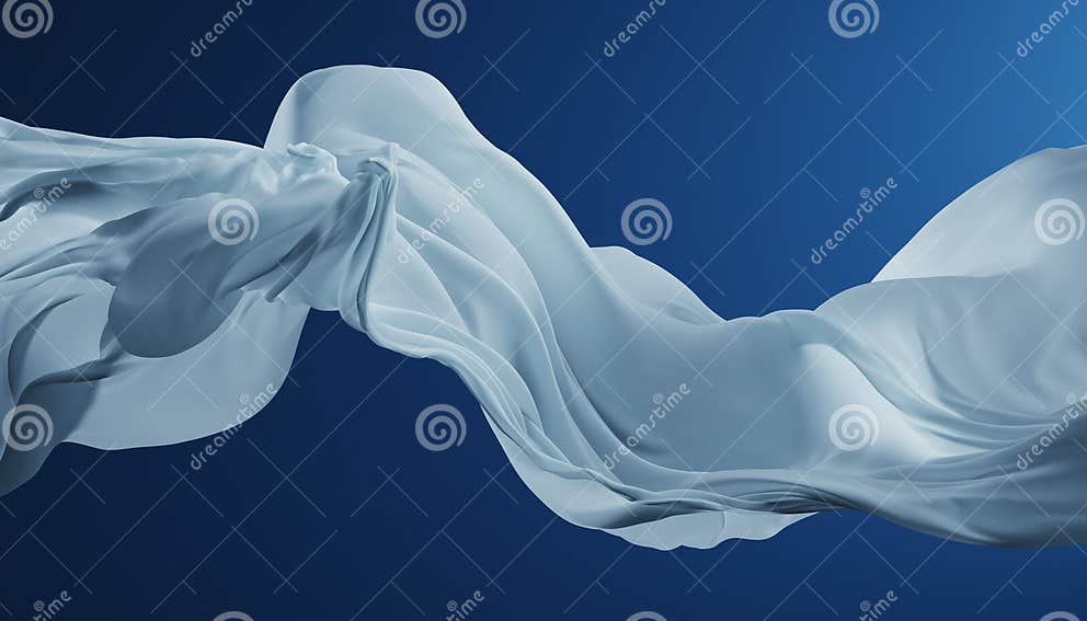 Abstract Wave Fabric Movement Dynamic. Stock Illustration ...