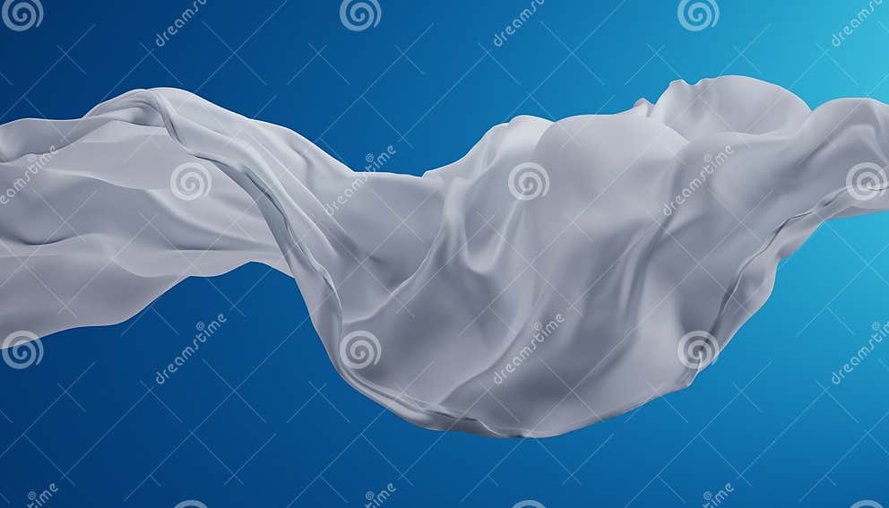 Abstract Wave Fabric Movement Dynamic. Stock Illustration ...