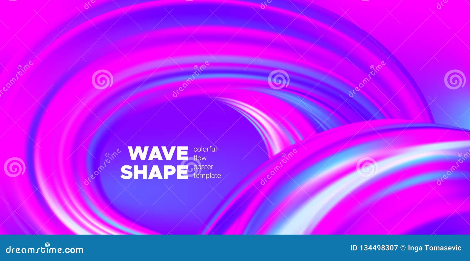 Abstract Wave Flow Background. Stock Vector - Illustration of colorful ...