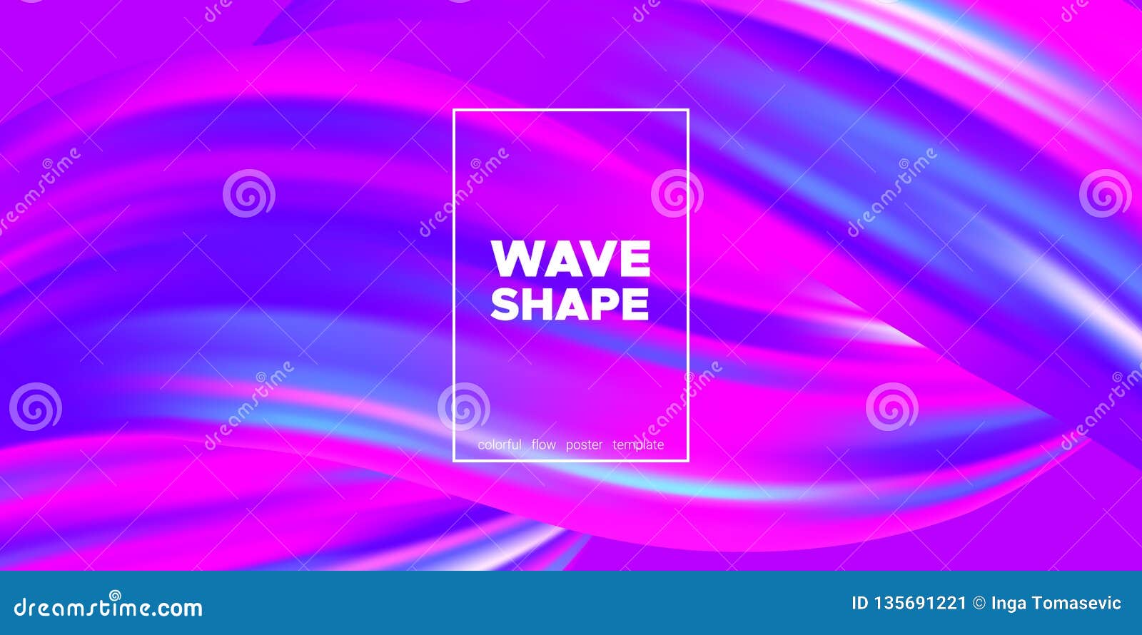 Abstract Wave Flow Background. Stock Vector - Illustration of acrylic ...