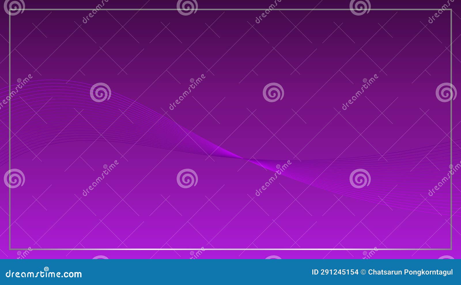 Abstract Wave Form Line with Frame on Purple Background Stock Vector ...