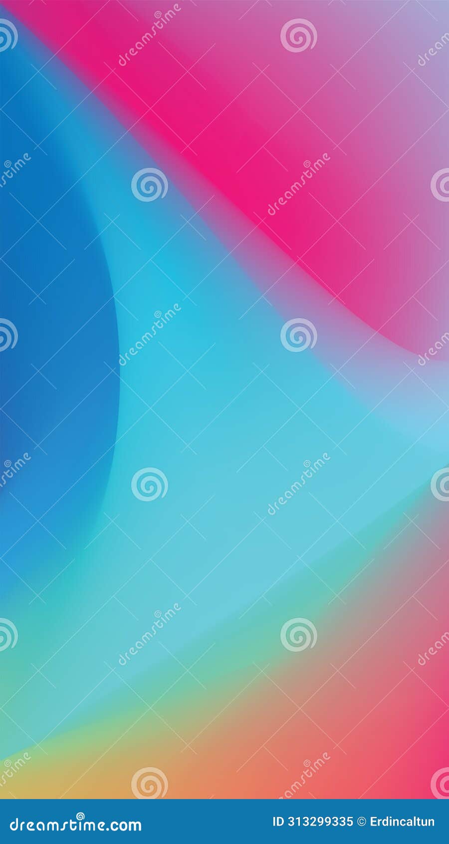 Abstract Wave Gradient Blue, Purple and Yellow Soft Colors. Stock ...