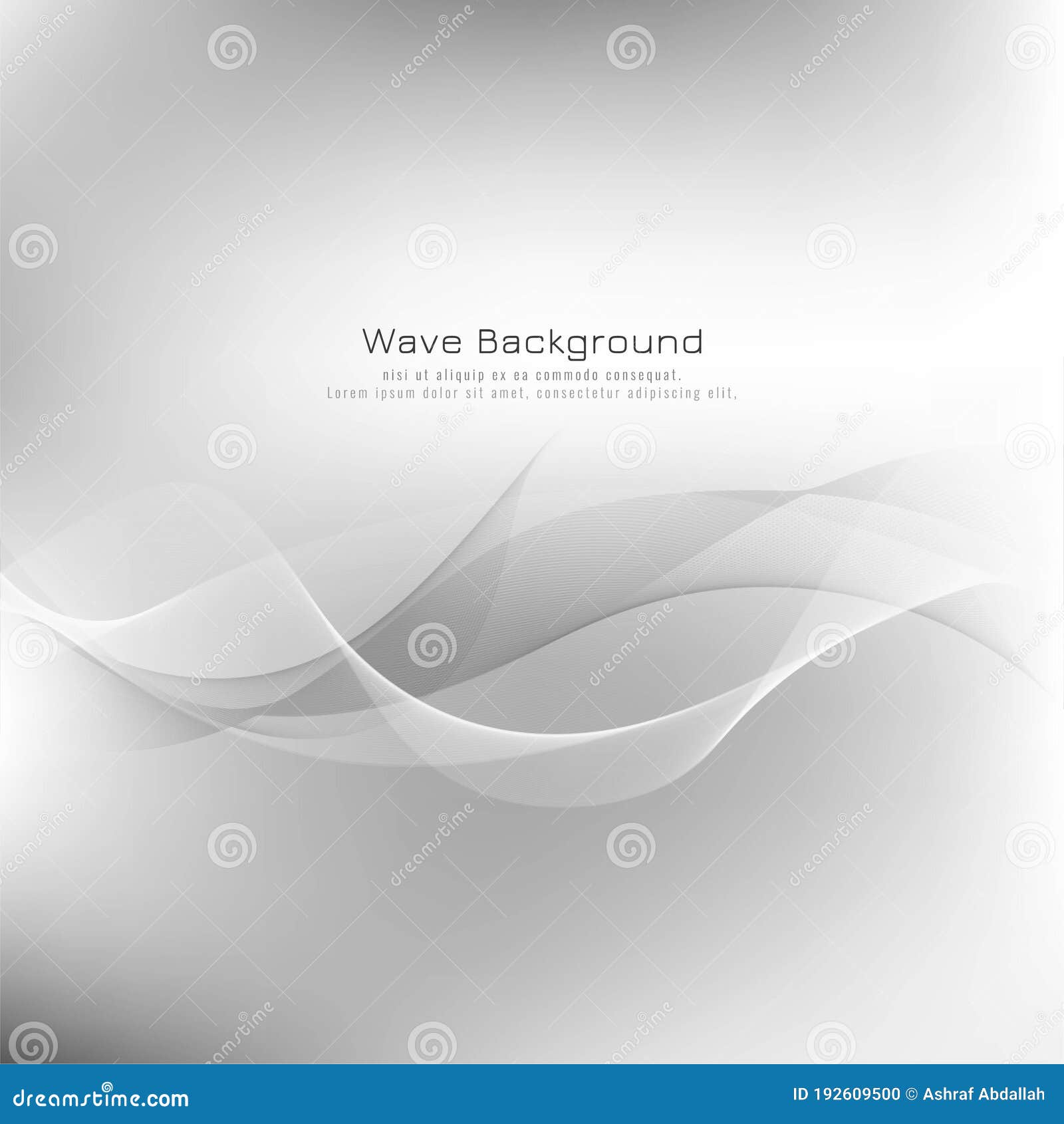 Abstract Wave Grey Background Stock Vector - Illustration of lines ...