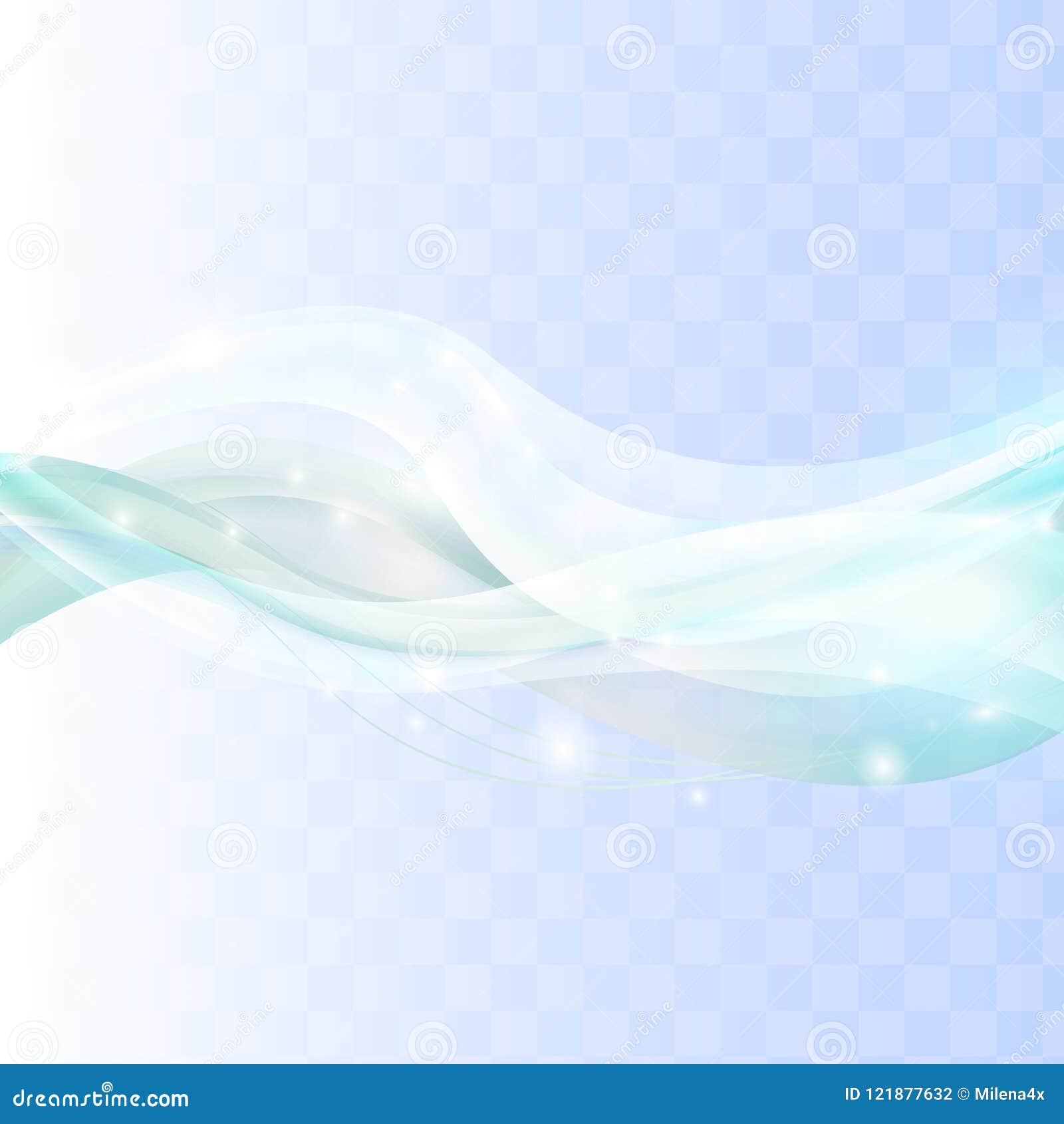 Abstract Wave Isolated on Transparent Background. Light Effect Stock ...