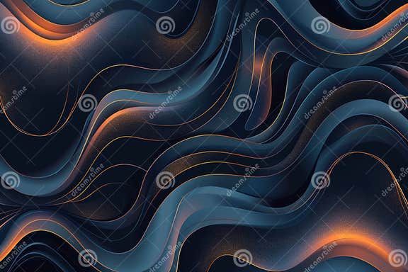 Abstract Wave-like Structures in Warm Tones. Stock Photo - Image of ...