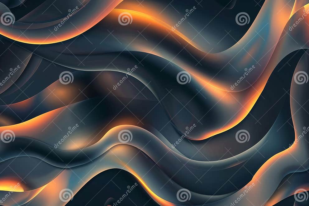 Abstract Wave-like Structures in Warm Tones. Stock Photo - Image of ...