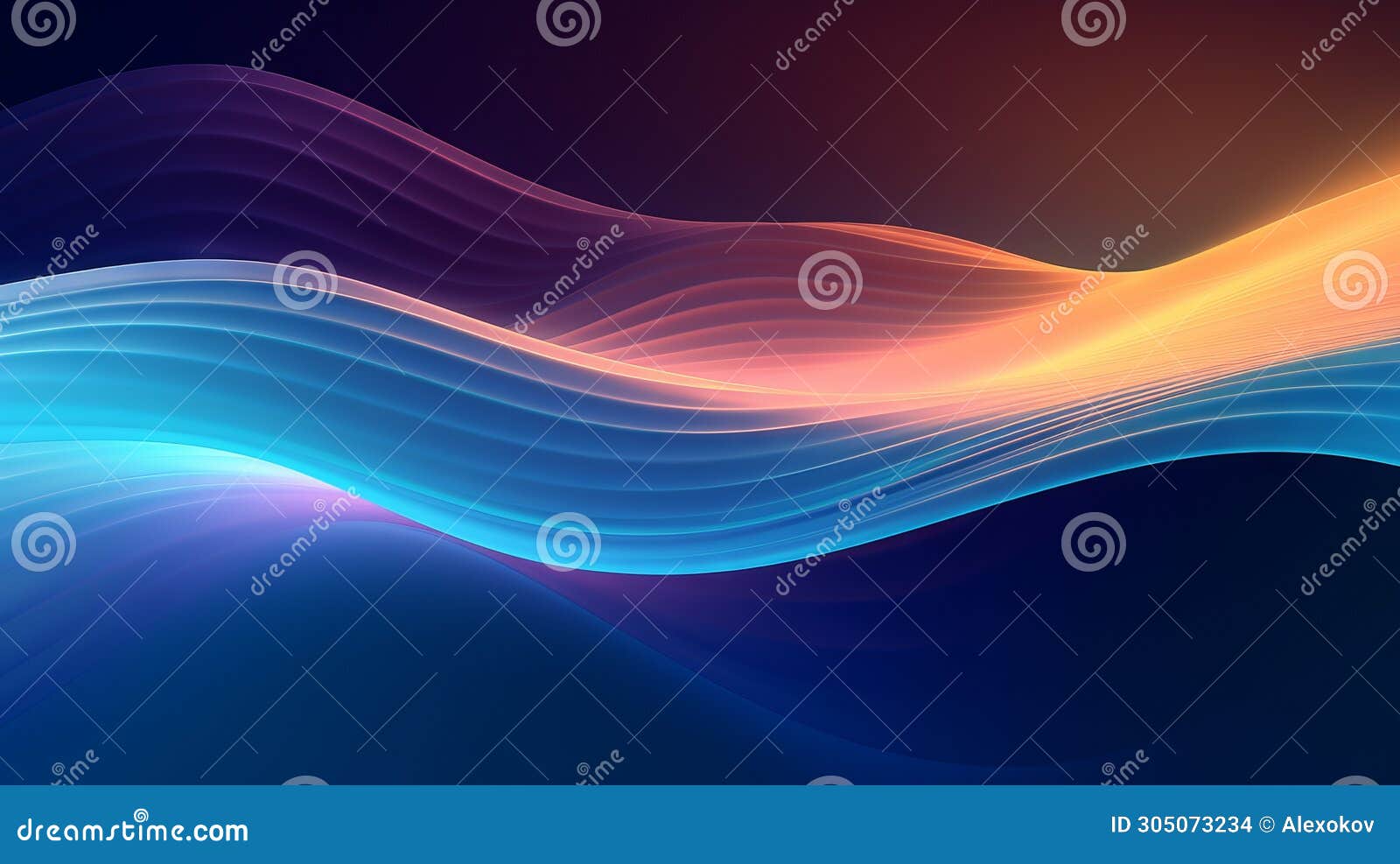 Abstract Wave Line Effect for Background and Wallpaper AI Generated ...