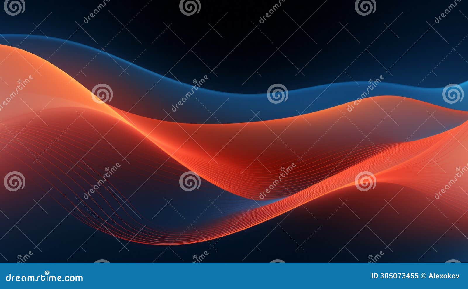 Abstract Wave Line Effect for Background and Wallpaper AI Generated ...