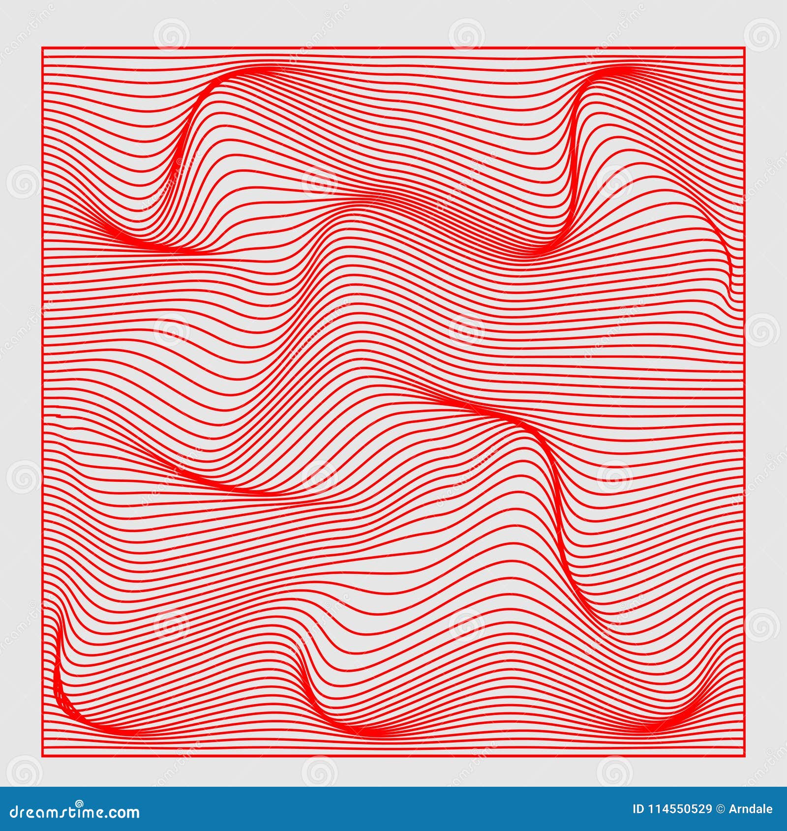 Abstract Wave Line. Red Line Pattern Stock Vector - Illustration of ...