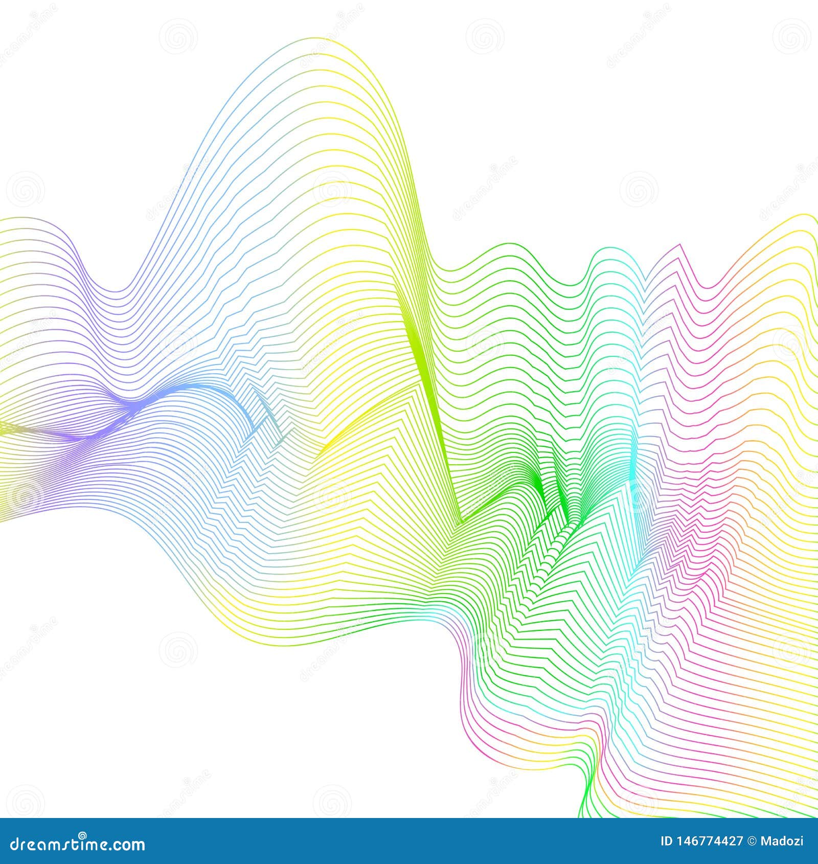 Abstract Wave Lines Background Stock Vector - Illustration of design ...