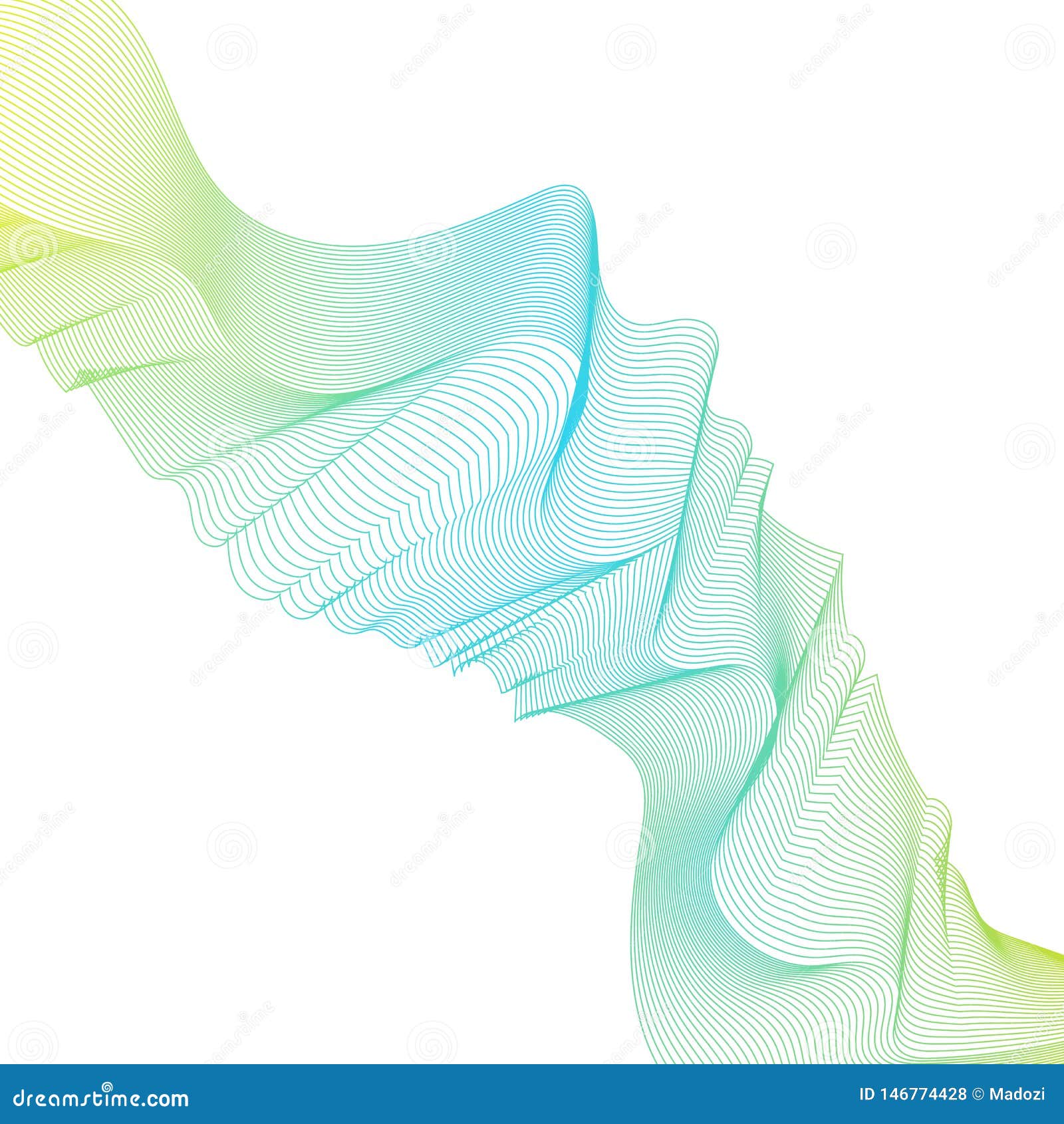 Abstract Wave Lines Background Stock Vector - Illustration of smoke ...