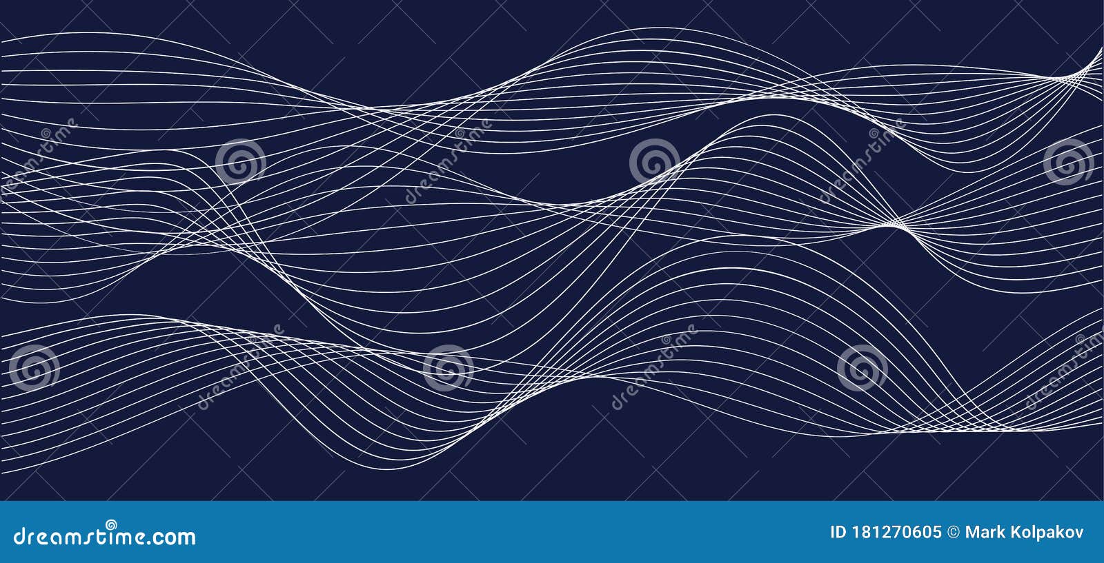 Abstract Wave Lines Futuristic Modern Background Concept, Vector Stock ...