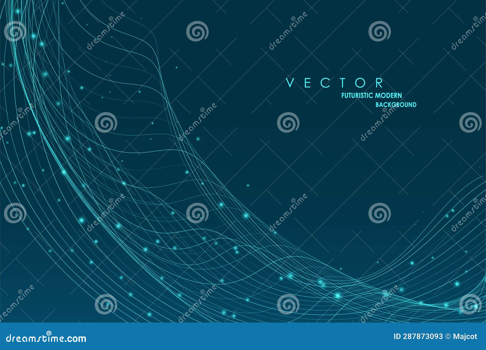 Abstract wave lines stock illustration. Illustration of wave - 287873093