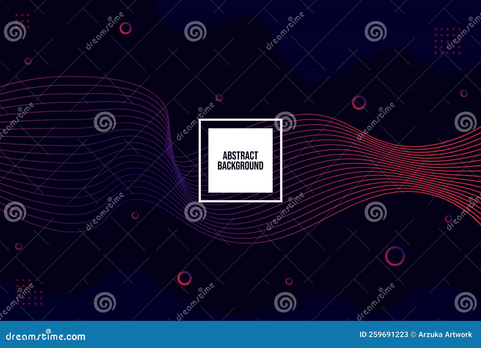 Futuristic Abstract Cyberpunk Wave Lines Background Stock Illustration ...