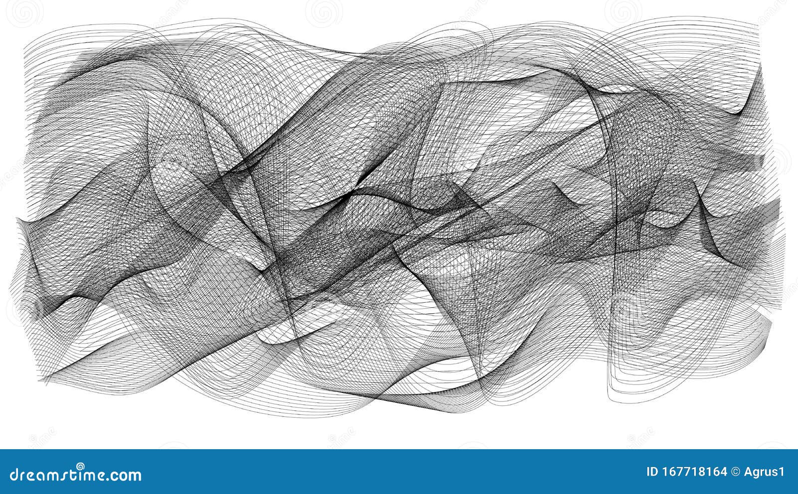 Abstract Wave Lines on White Background Stock Vector - Illustration of ...