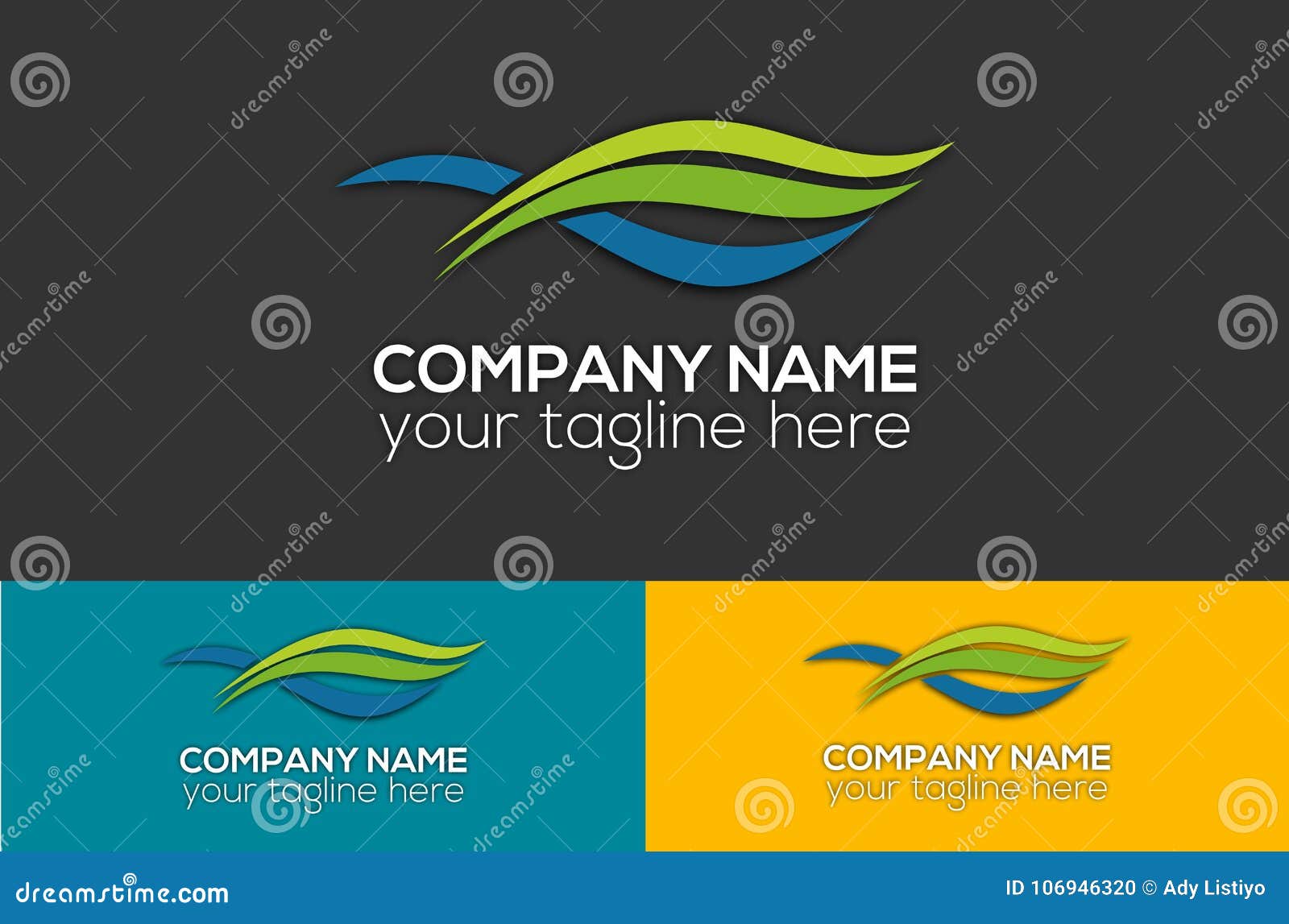 Abstract wave logo stock illustration. Illustration of concept - 106946320