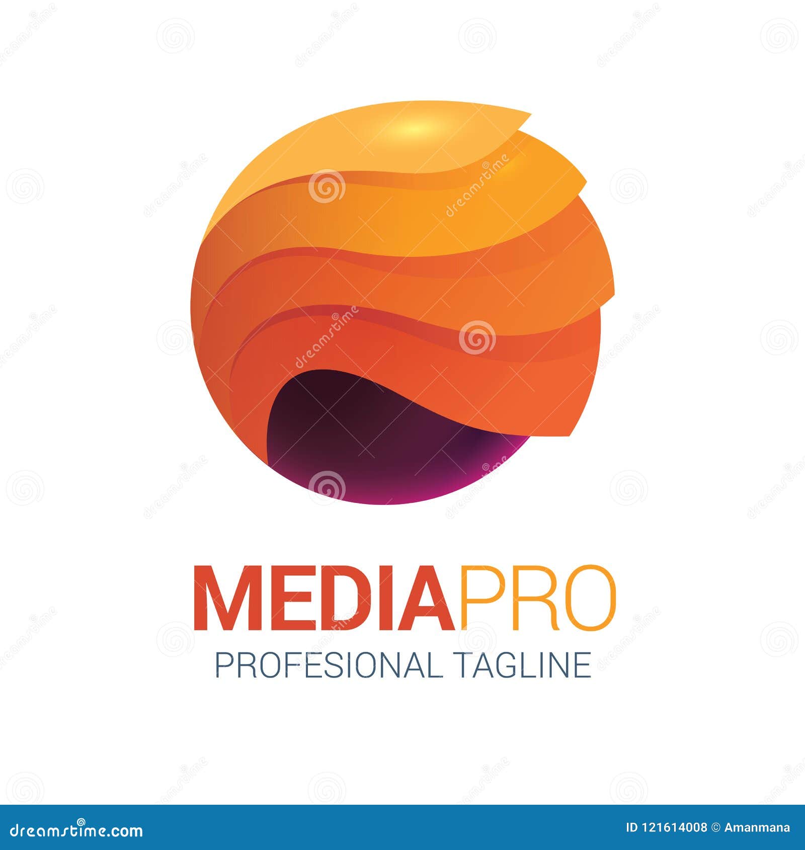 Abstract Wave Media Logo in Vector Format Ideal for Corporate Identity ...