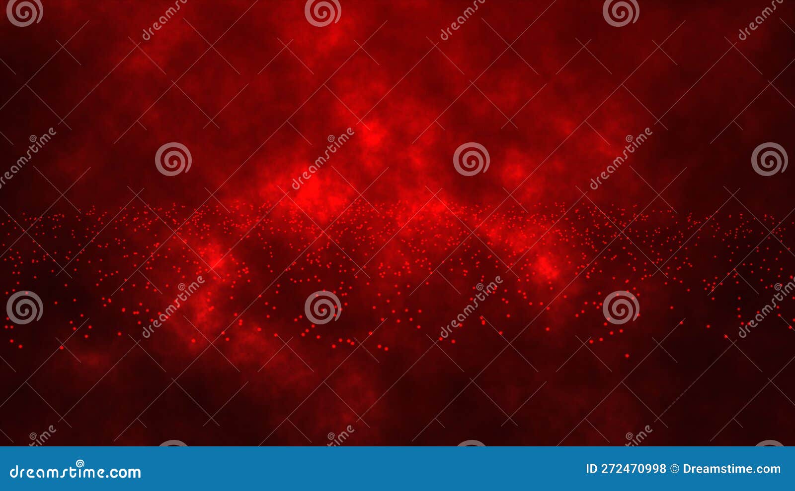 Abstract Wave Moving Dots Flow Particles. Colorful Wave of Streaming ...