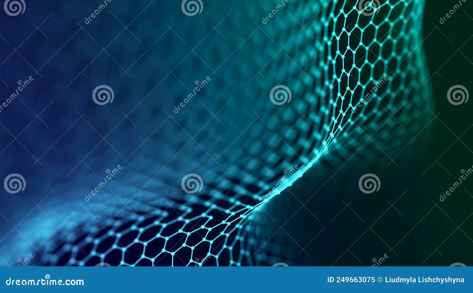 Abstract Wave of Musical Sounds. Smooth Information Transfer. 3D ...