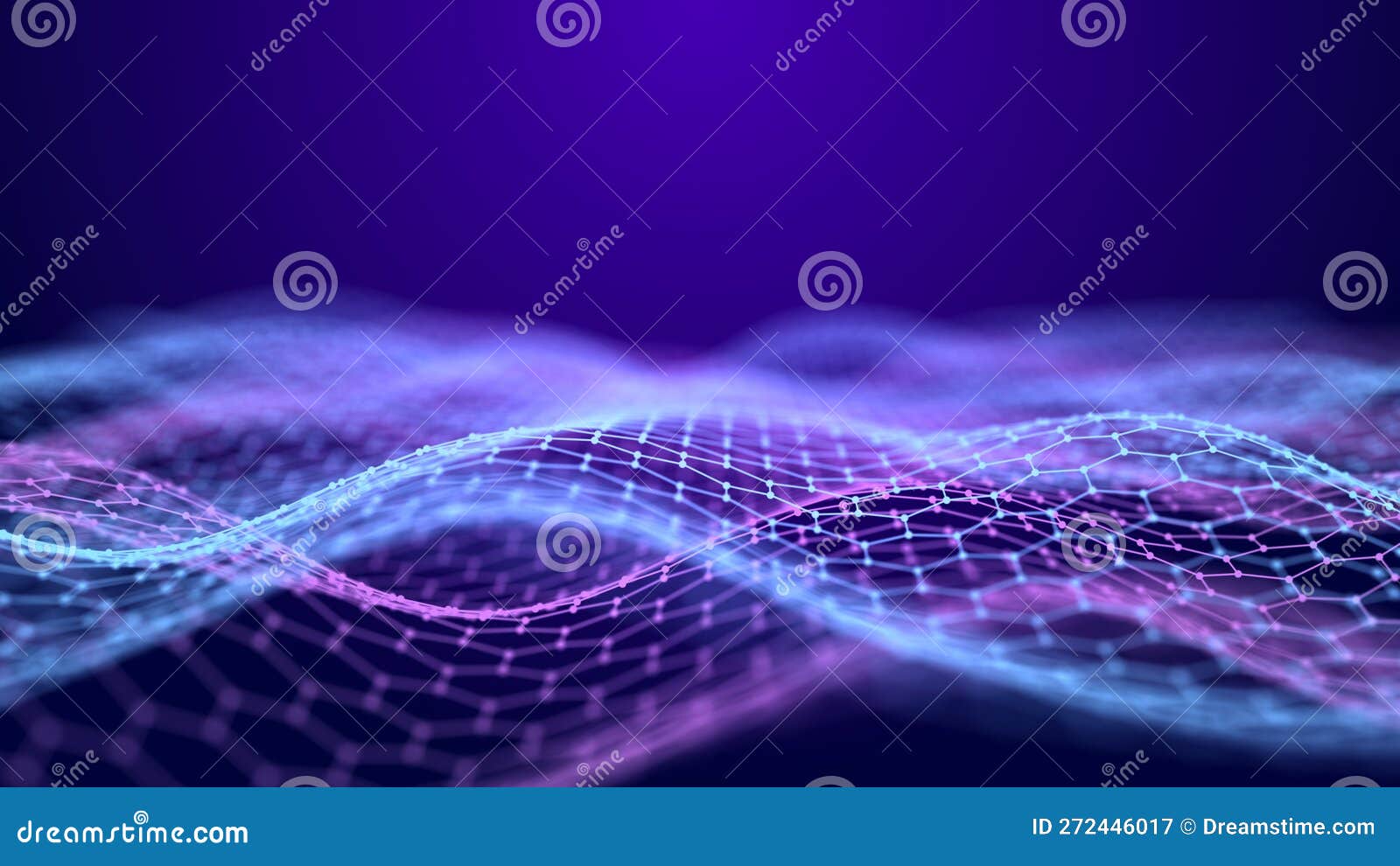 Abstract Wave of Musical Sounds. Smooth Information Transfer. 3D ...