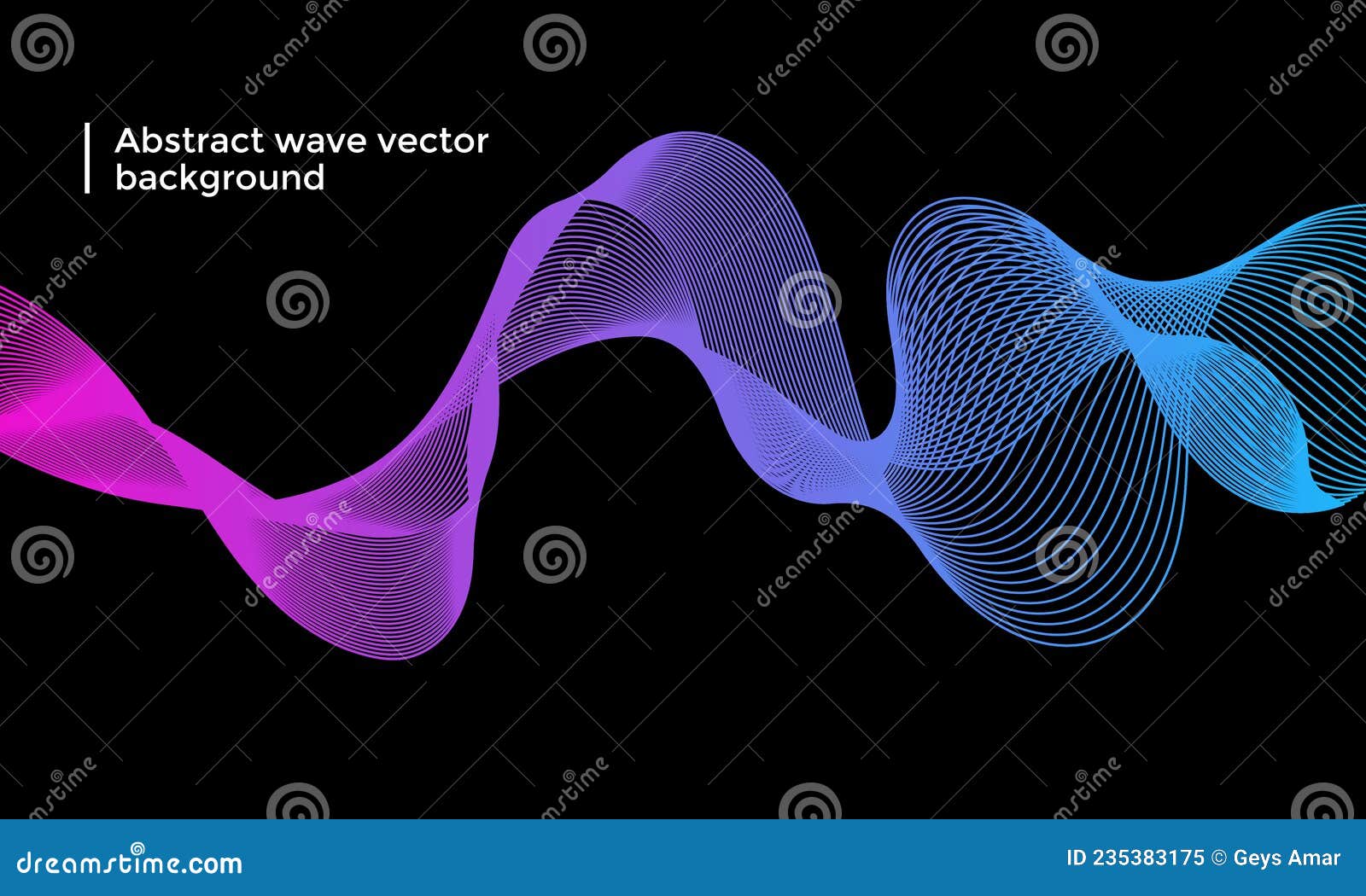 Abstract Wave Particle Vector Background Stock Vector - Illustration of ...