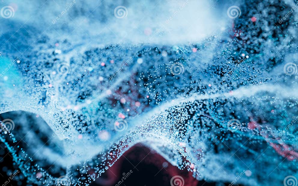 Abstract Wave Particles, Diffuse Powder, 3d Rendering Stock ...