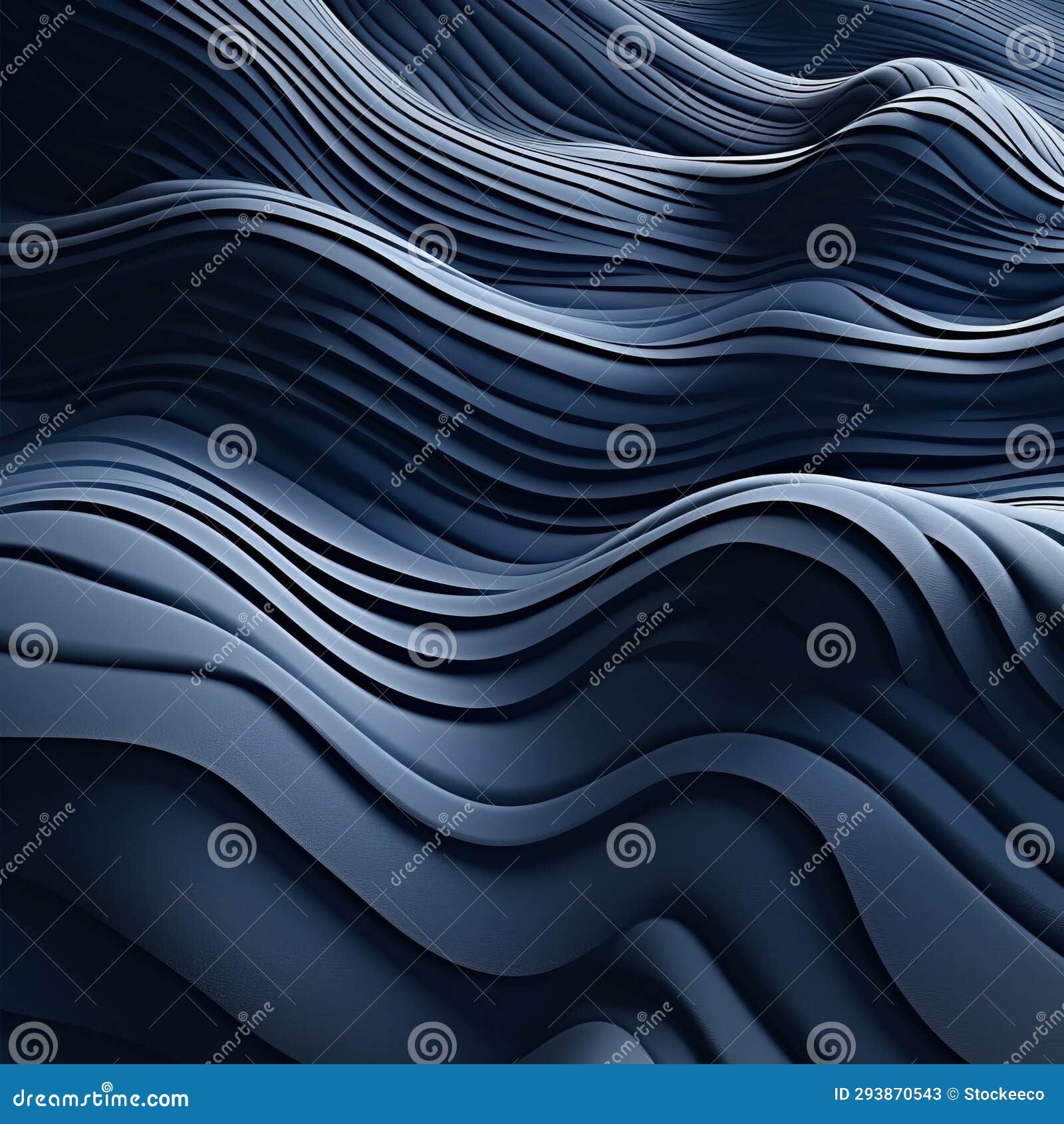 Abstract Wave Pattern 3d Wallpapers: Dark Gray and Indigo Stock ...