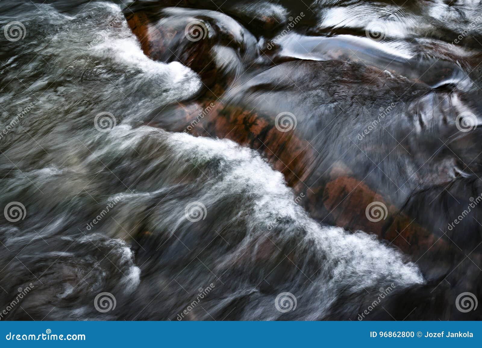 Abstract Wave Pattern on the Flowing River Stock Photo - Image of blur ...