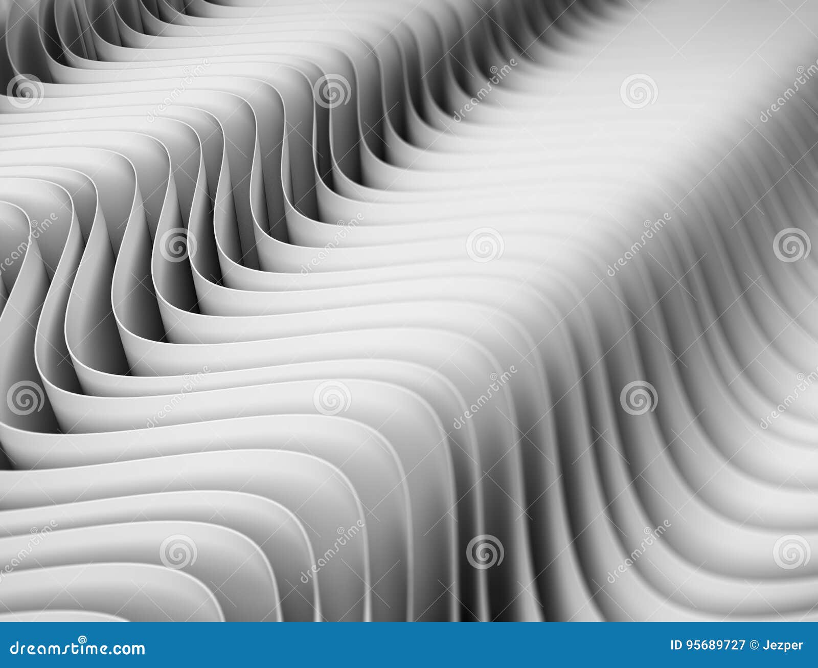 Abstract Wave Pattern Paper Overlap Stock Illustration - Illustration ...