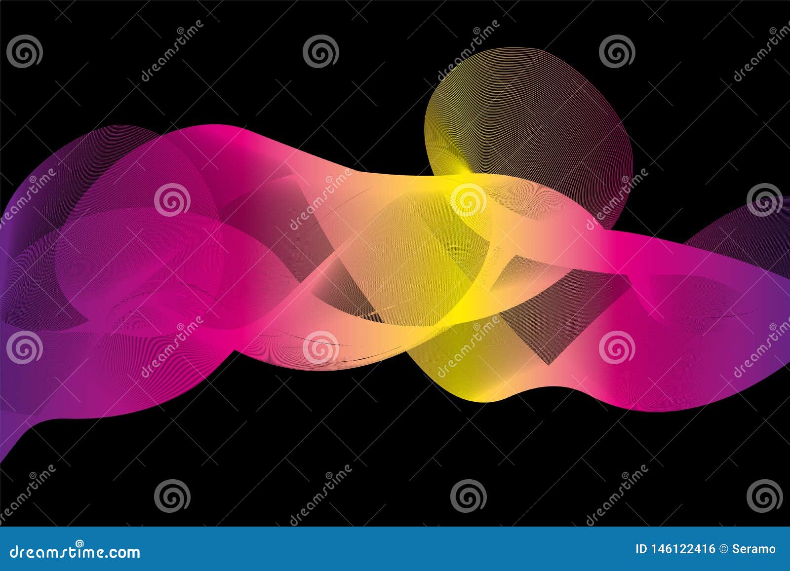 Abstract wave pattern stock vector. Illustration of curl - 146122416