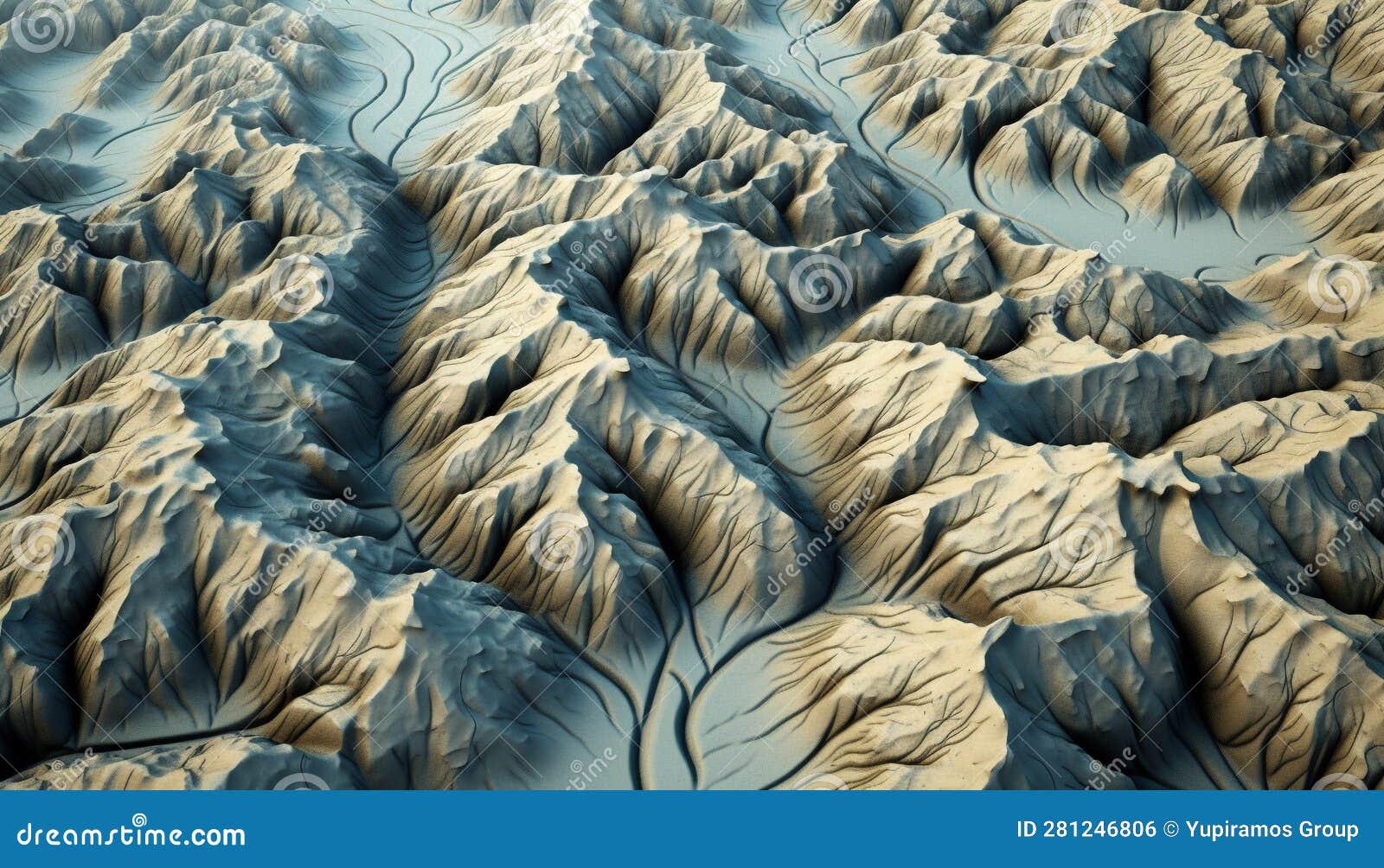 Abstract Wave Pattern on Sandy Coastline, Beauty in Nature Design ...