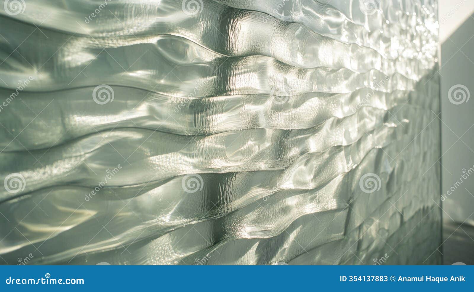 Abstract Wave Pattern Textured Glass Panel Background Gray Wall Tile ...