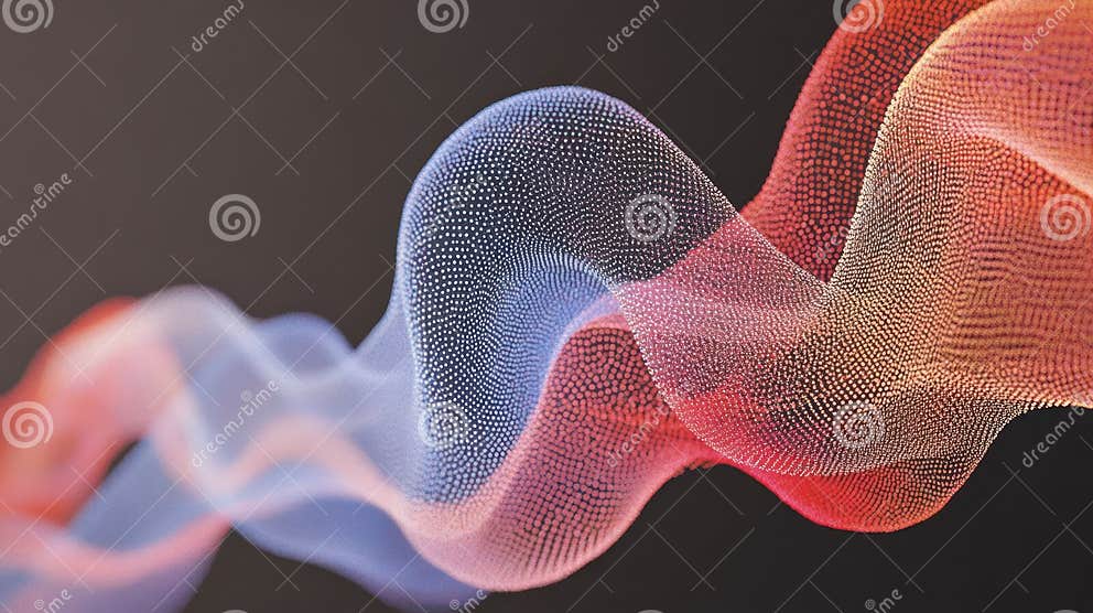 Abstract Wave Pattern in Vibrant Colors, Representing Fluidity and ...