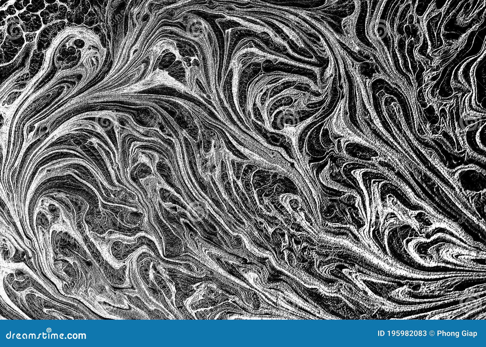 Abstract Wave Pattern, White Gray Marble Ink Texture Background. Stock ...