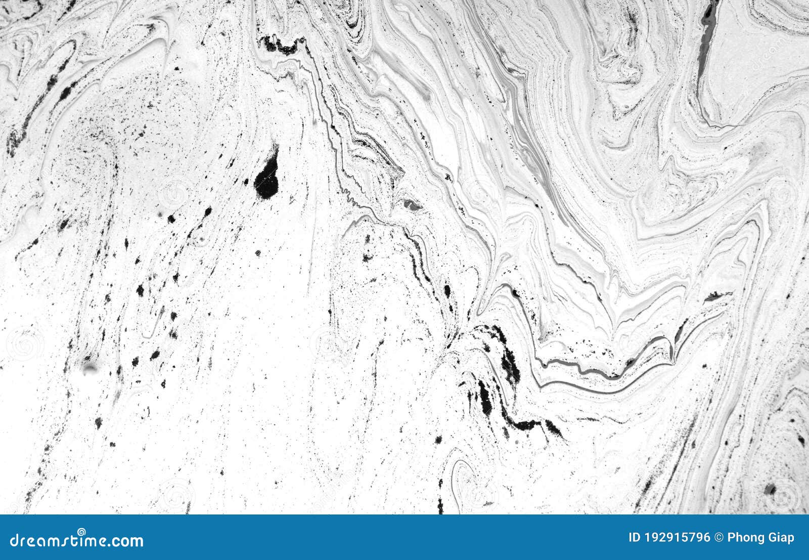 Abstract Wave Pattern, White Gray Marble Ink Texture Background. Stock ...