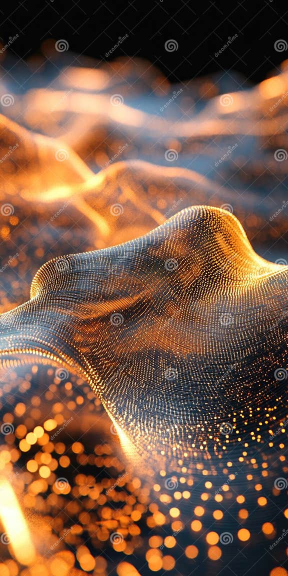 Abstract Wave Patterns with Glowing Particles Create a Mesmerizing ...
